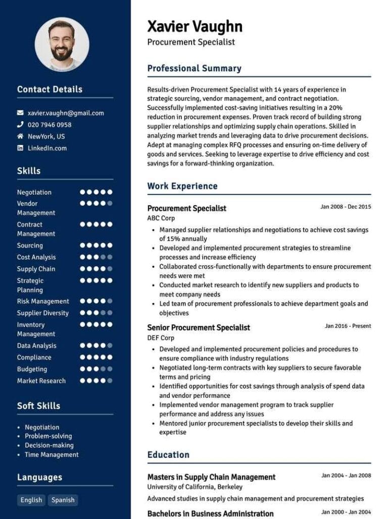 Free online CV Maker and Resume Builder with AI