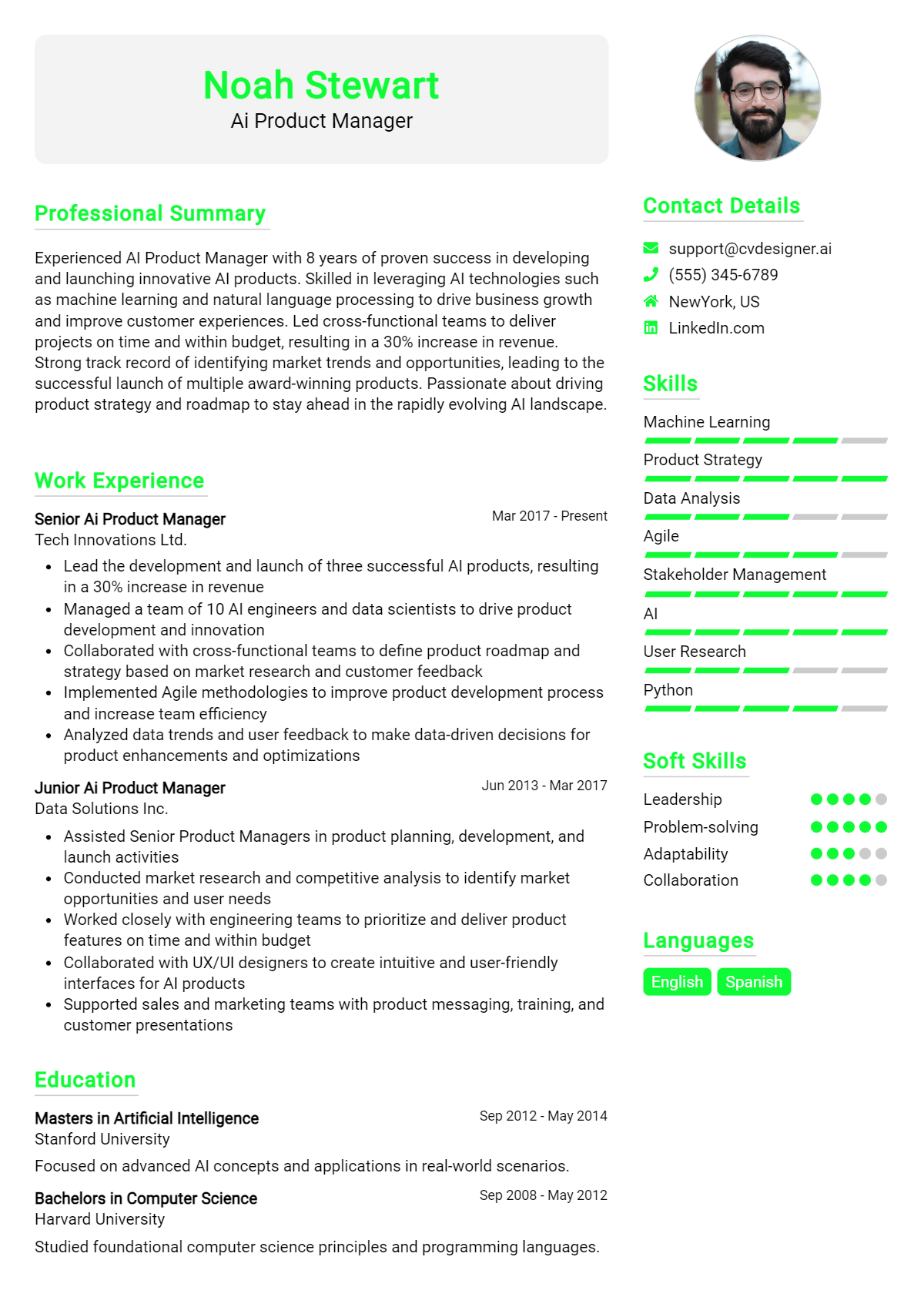10 Natural Language Processing (NLP) Engineer Resume Examples for 2024 - CVDesigner.ai