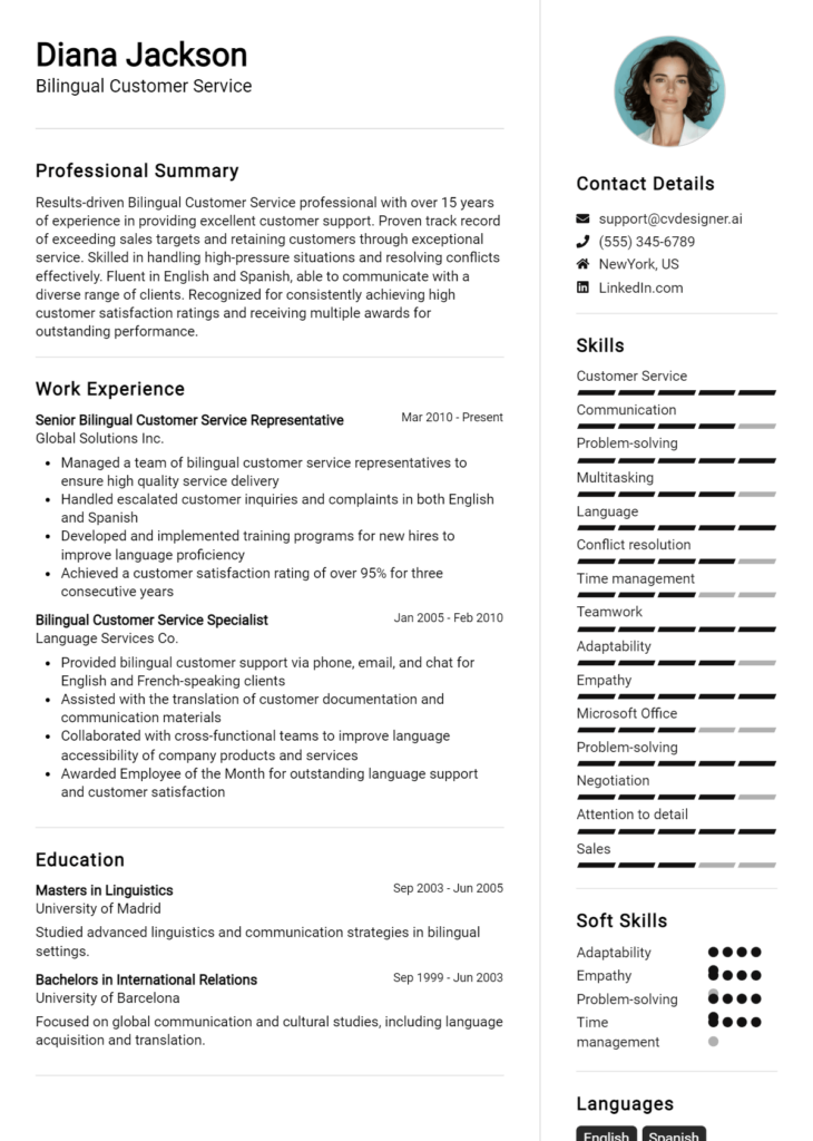9 Customer Advocate Resume Examples And Templates for 2025 - CVDesigner.ai