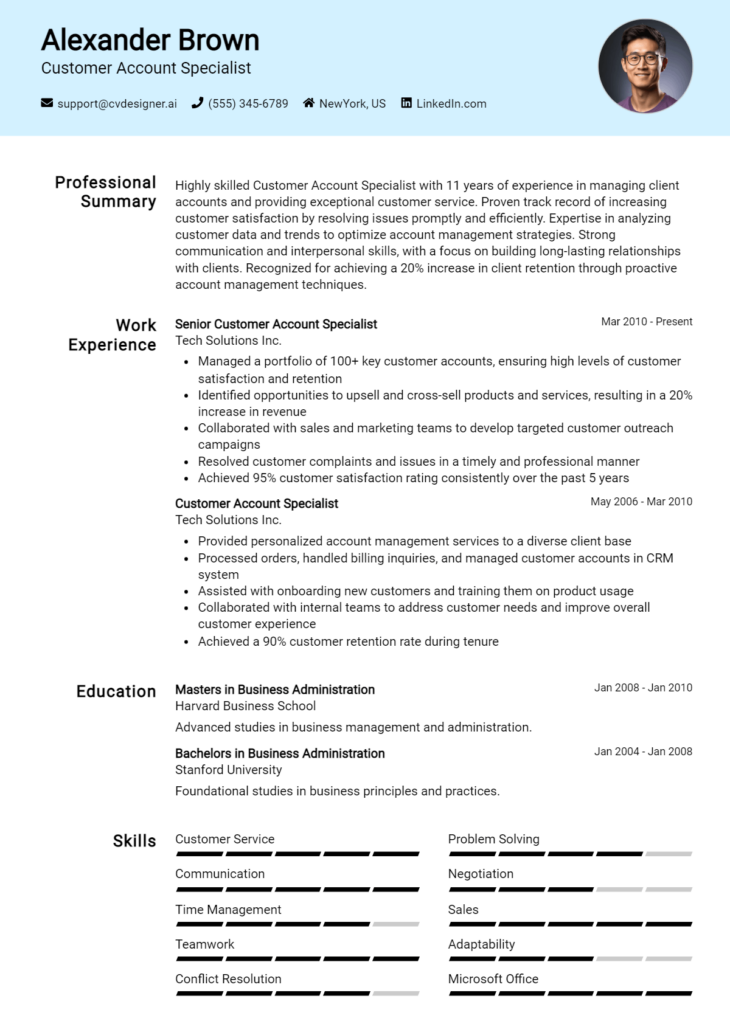 9 Customer Advocate Resume Examples And Templates for 2025 - CVDesigner.ai