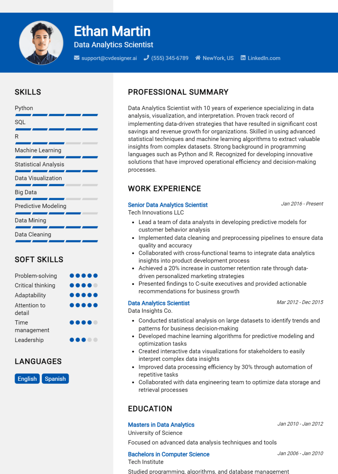 18 Data Engineer CV Examples And Downloadable Templates for 2025 ...