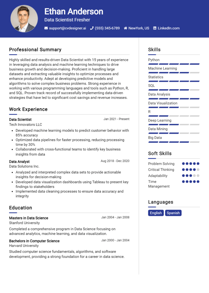 18 Data Engineer CV Examples And Downloadable Templates for 2025 ...