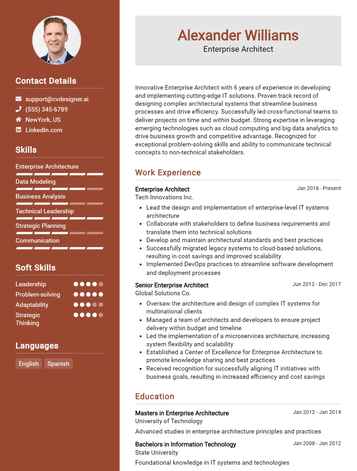 Enterprise Architect CV Example For 2025: Strategies & Templates ... Enterprise Architect CV Example For 2025: Strategies & Templates ...