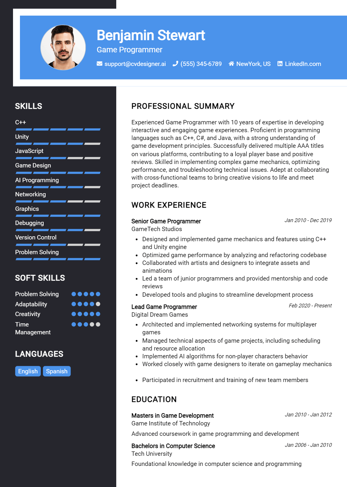 15 Database Programmer Resume Examples And Templates for 2025 ...