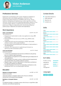 12 Java Developer Resume Examples And Templates for 2024 - CVDesigner.ai