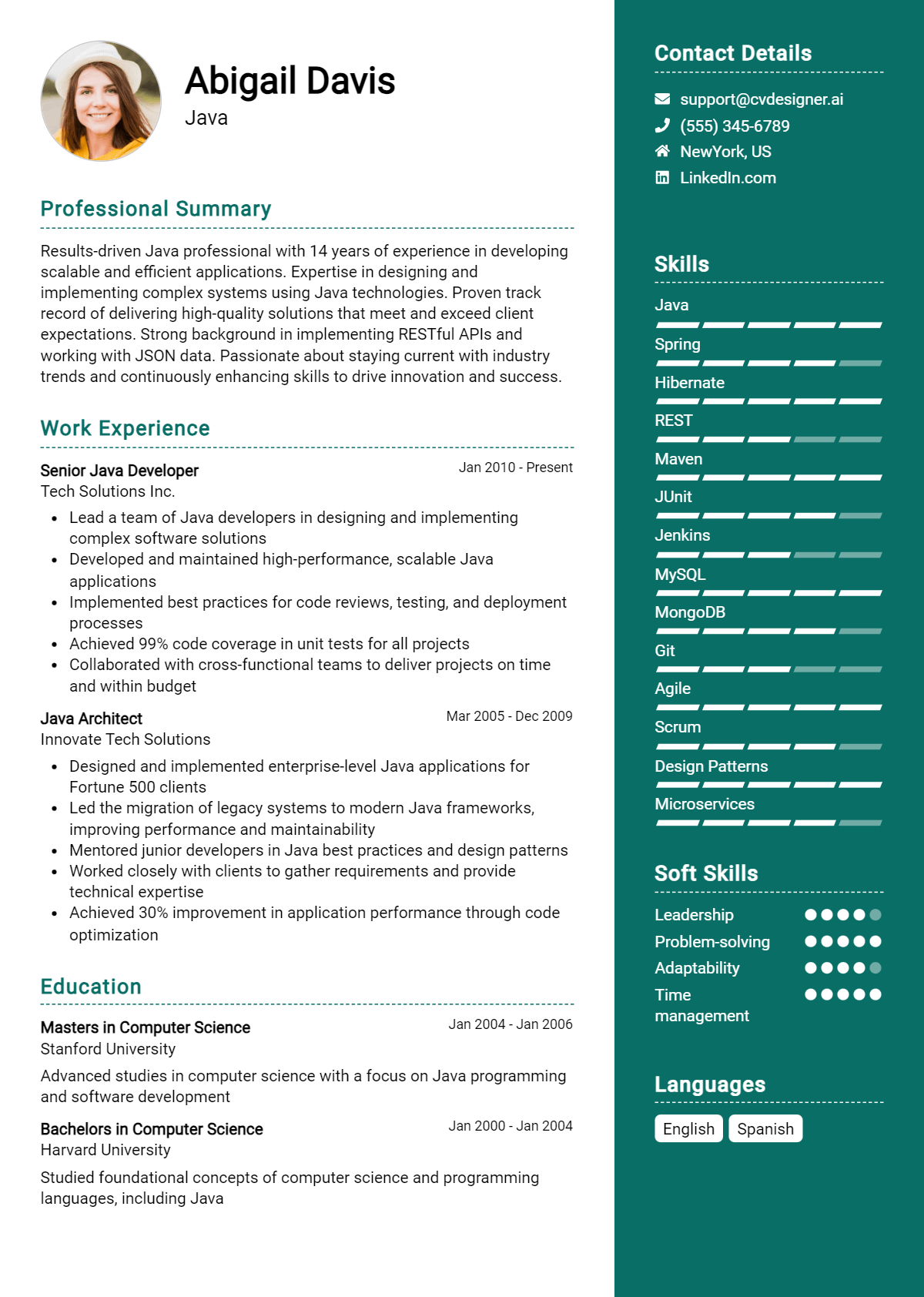 12 Java Software Engineer Resume Examples And Templates for 2024 ...