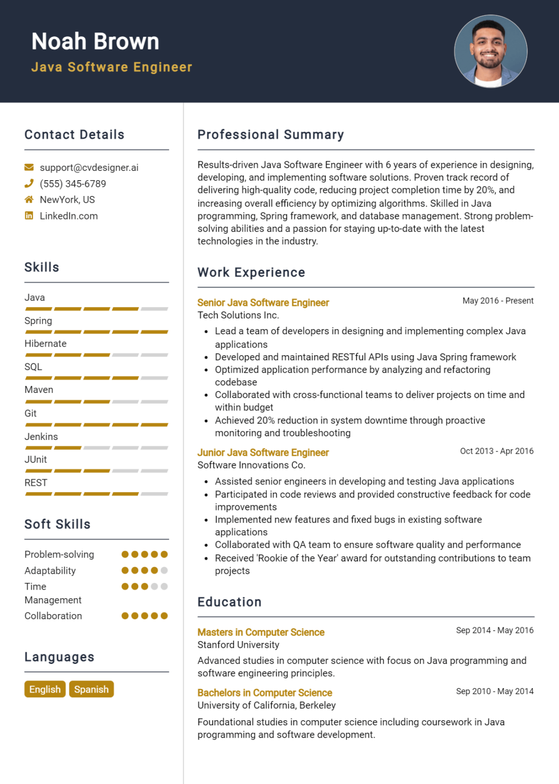 12 Java Software Engineer Resume Examples And Templates for 2024 ...