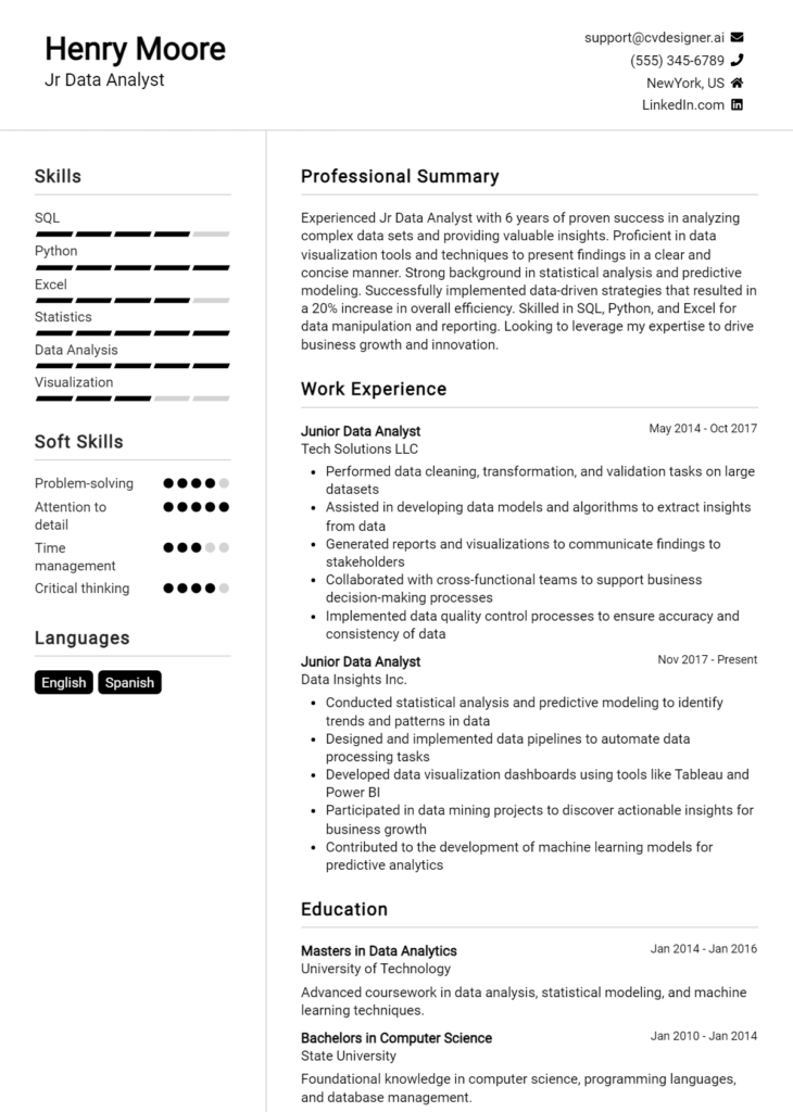 14 AI Engineer CV Examples And Templates for 2024: Best Writing Guide ...