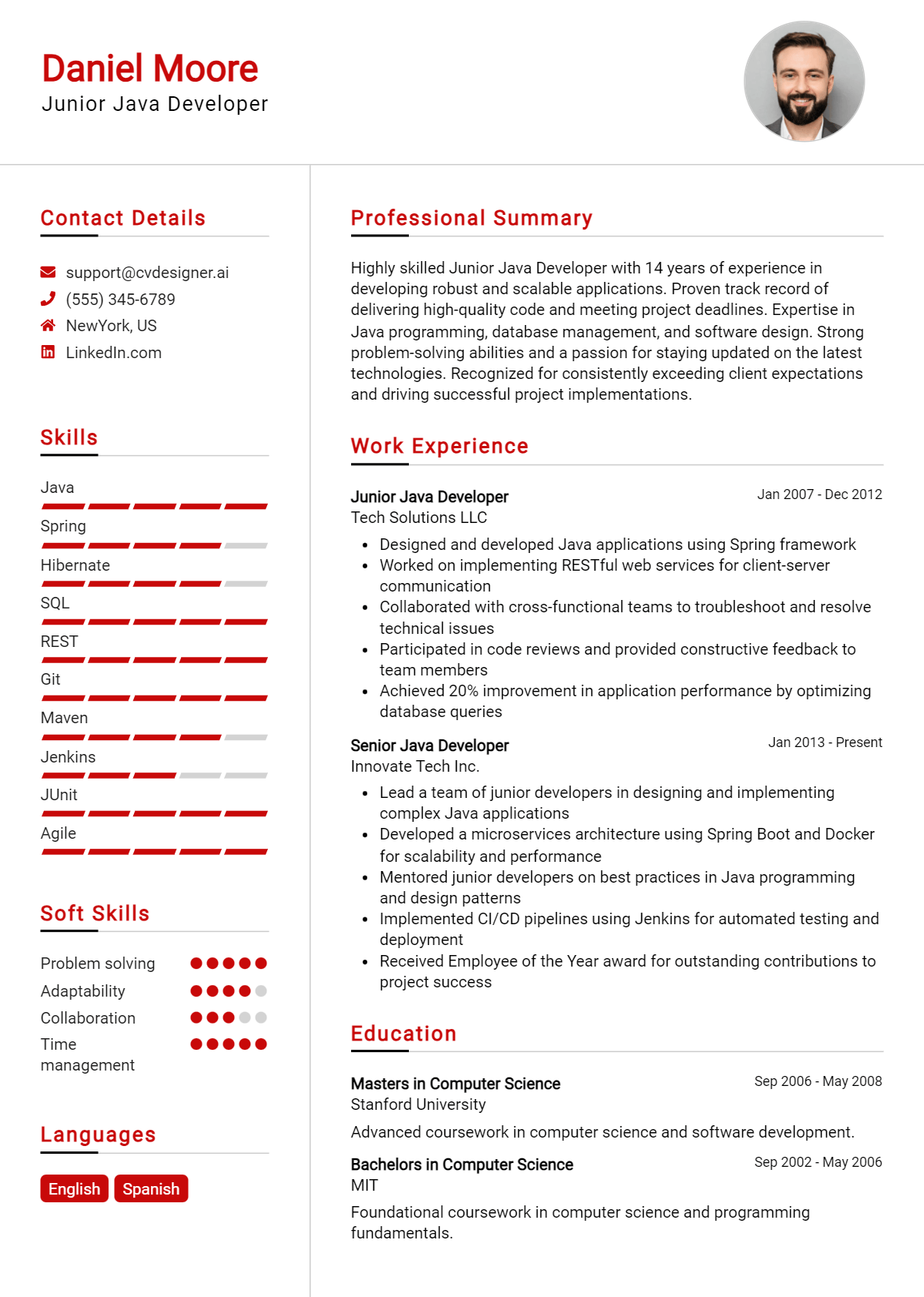12 Java Software Engineer Resume Examples And Templates for 2024 ...