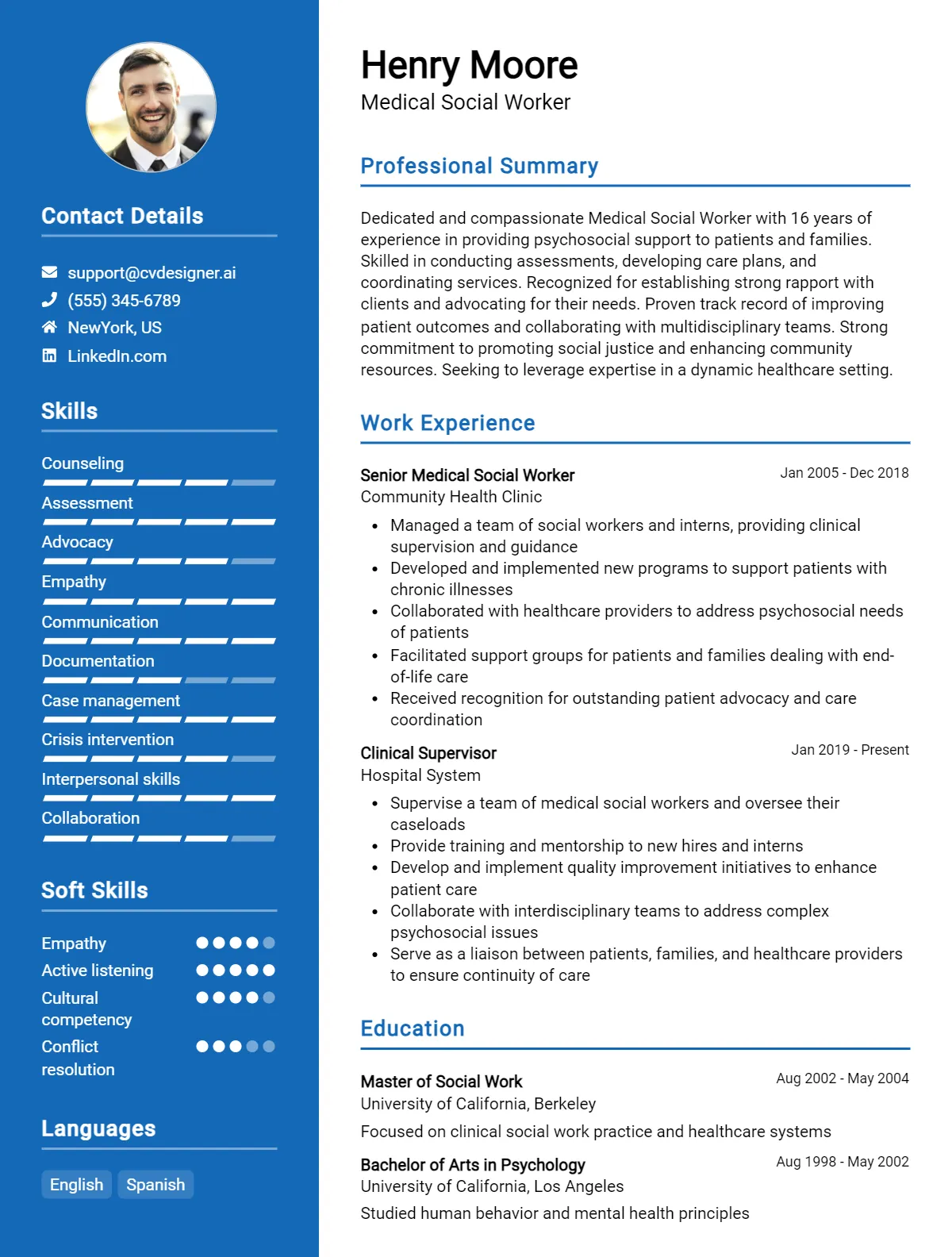 Medical Social Worker CV Example For 2025: Free Downloadable Templates ... Medical Social Worker CV Example For 2025: Free Downloadable Templates ...