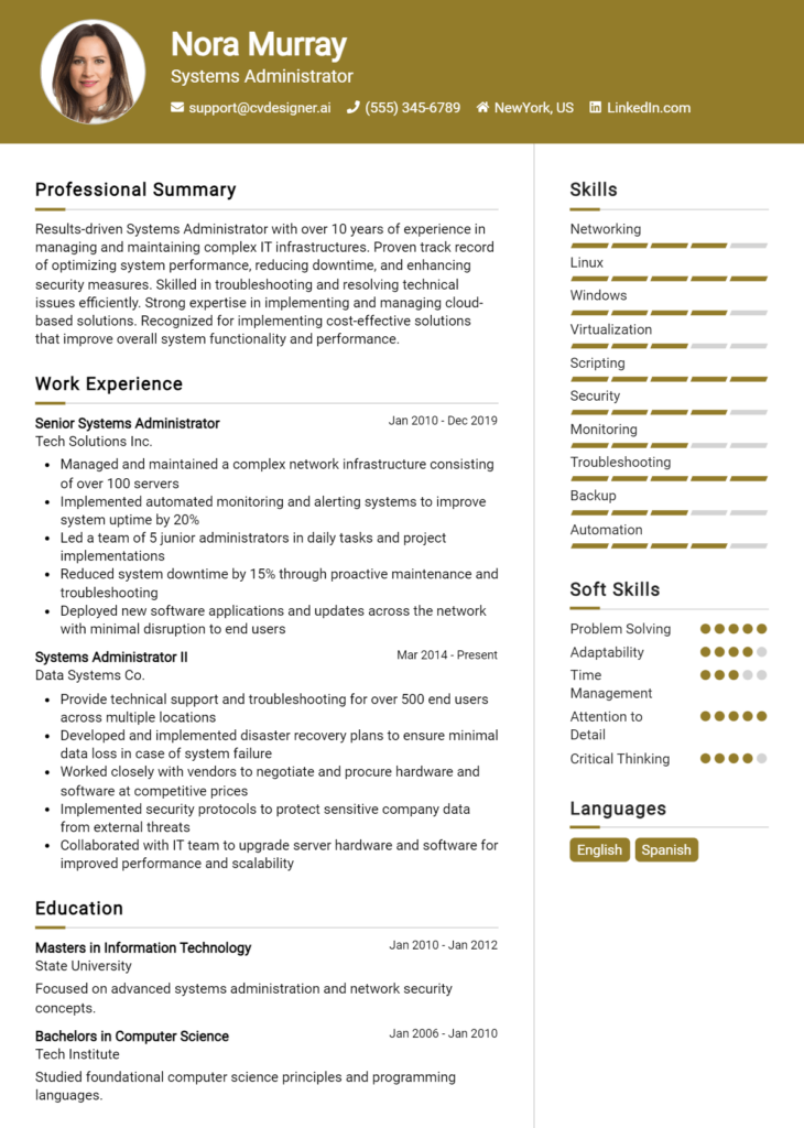 16 Systems Programmer Resume Examples And Templates for 2024 ...