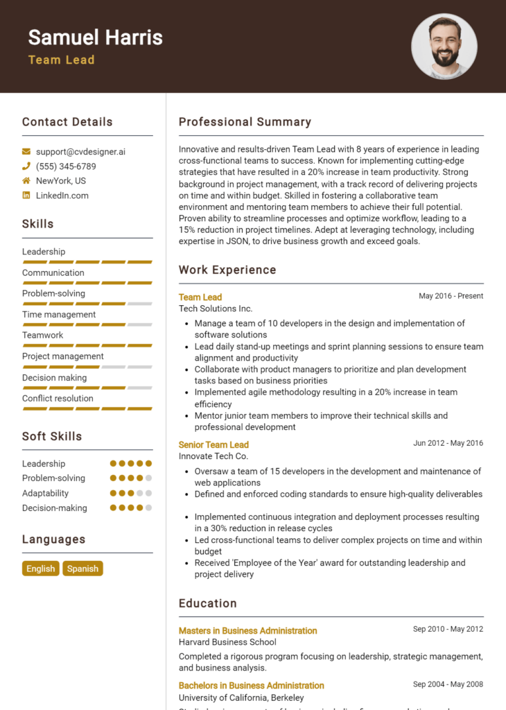 10 Team Coordinator Resume Examples for 2024: Effective CV Writing Tips ...