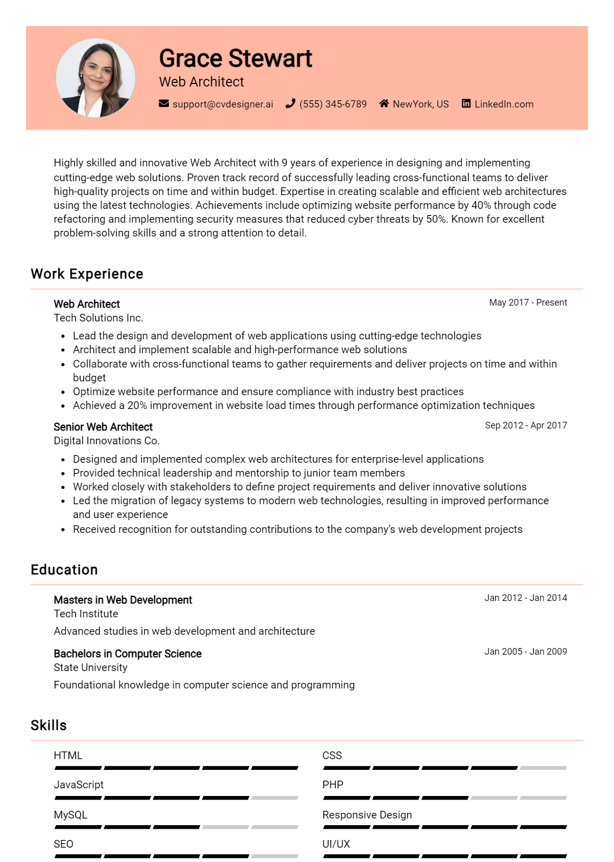 18 Web Content Manager Resume Examples for 2025: Best Writing Tips - CVDesigner.ai