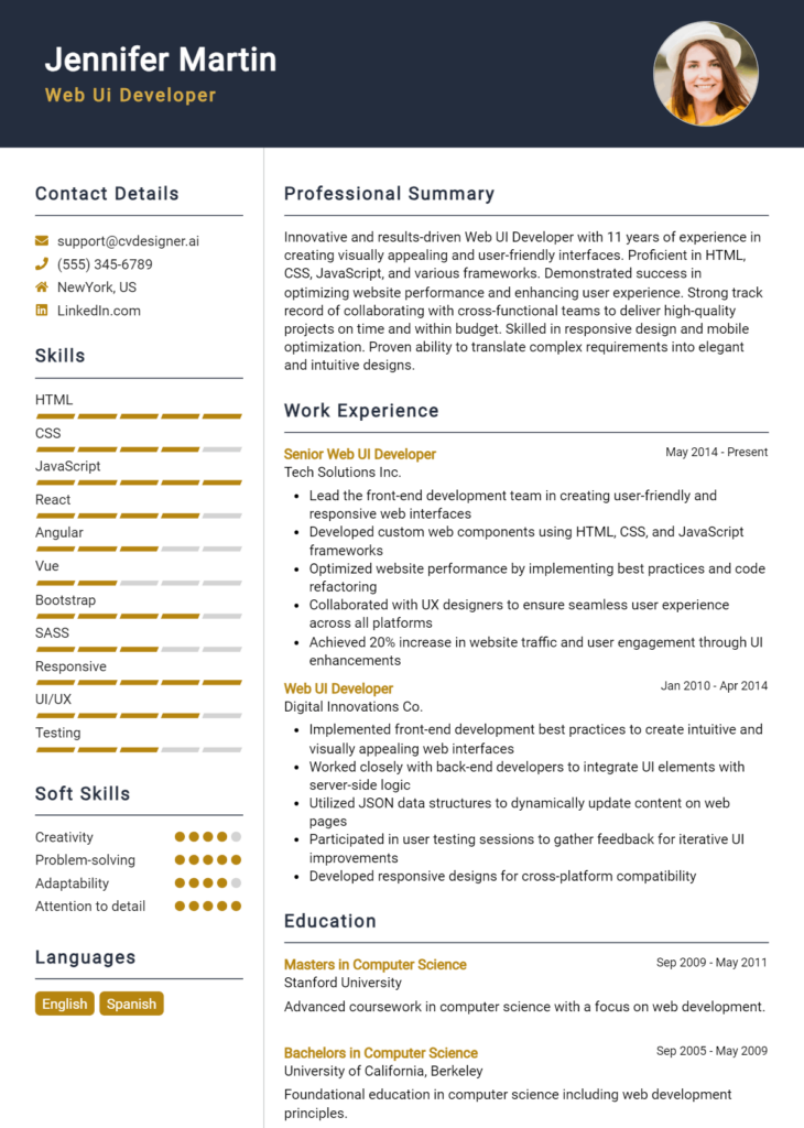 18 Web Content Manager Resume Examples for 2025: Best Writing Tips - CVDesigner.ai