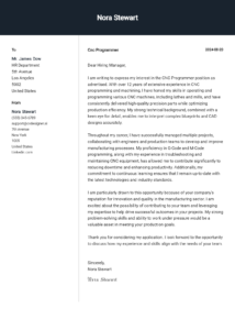 20 Program Manager Cover Letter Examples & Samples for 2024 - CVDesigner.ai