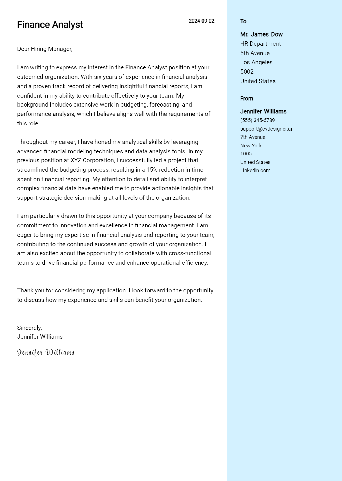 12 Billing Analyst Cover Letter Examples for 2024 (Complete Writing ...