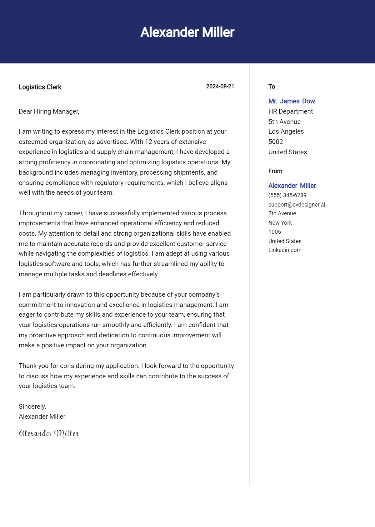 18 Front Office Clerk Cover Letter Examples For 2024 (writing Guide