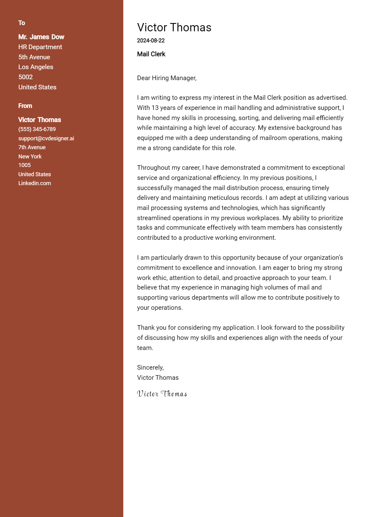 18 Front Office Clerk Cover Letter Examples For 2024 (writing Guide