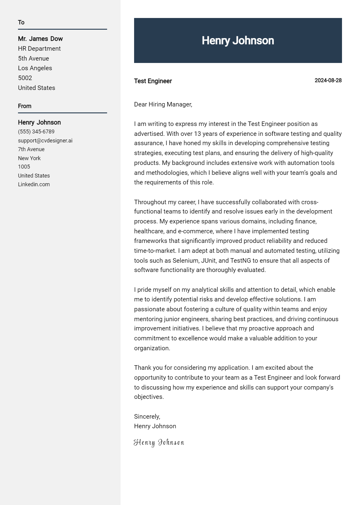 13 Geotechnical Engineer Cover Letter Samples & Examples 2025 ... 13 Geotechnical Engineer Cover Letter Samples & Examples 2025 ...